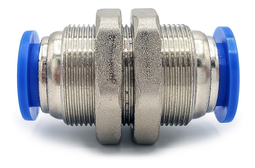 5 Pz De Pasamuro Conexión Rápida Neumático Recto 12mm | Instrutek